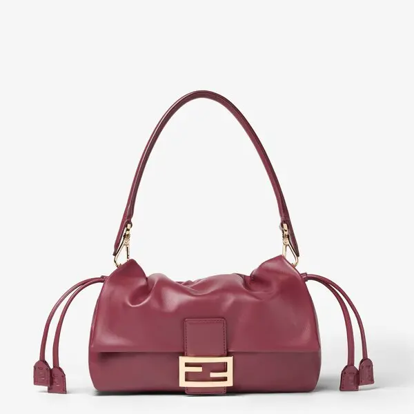Fendi Baguette® Soft Medium Dark Red Nappa Leather Bag - [red]